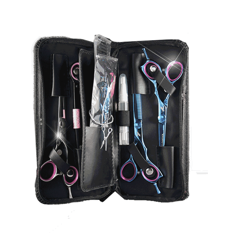 Cosmo/Barber Student Three Scissor Kit – Blue Titanium Coated – Zen ...